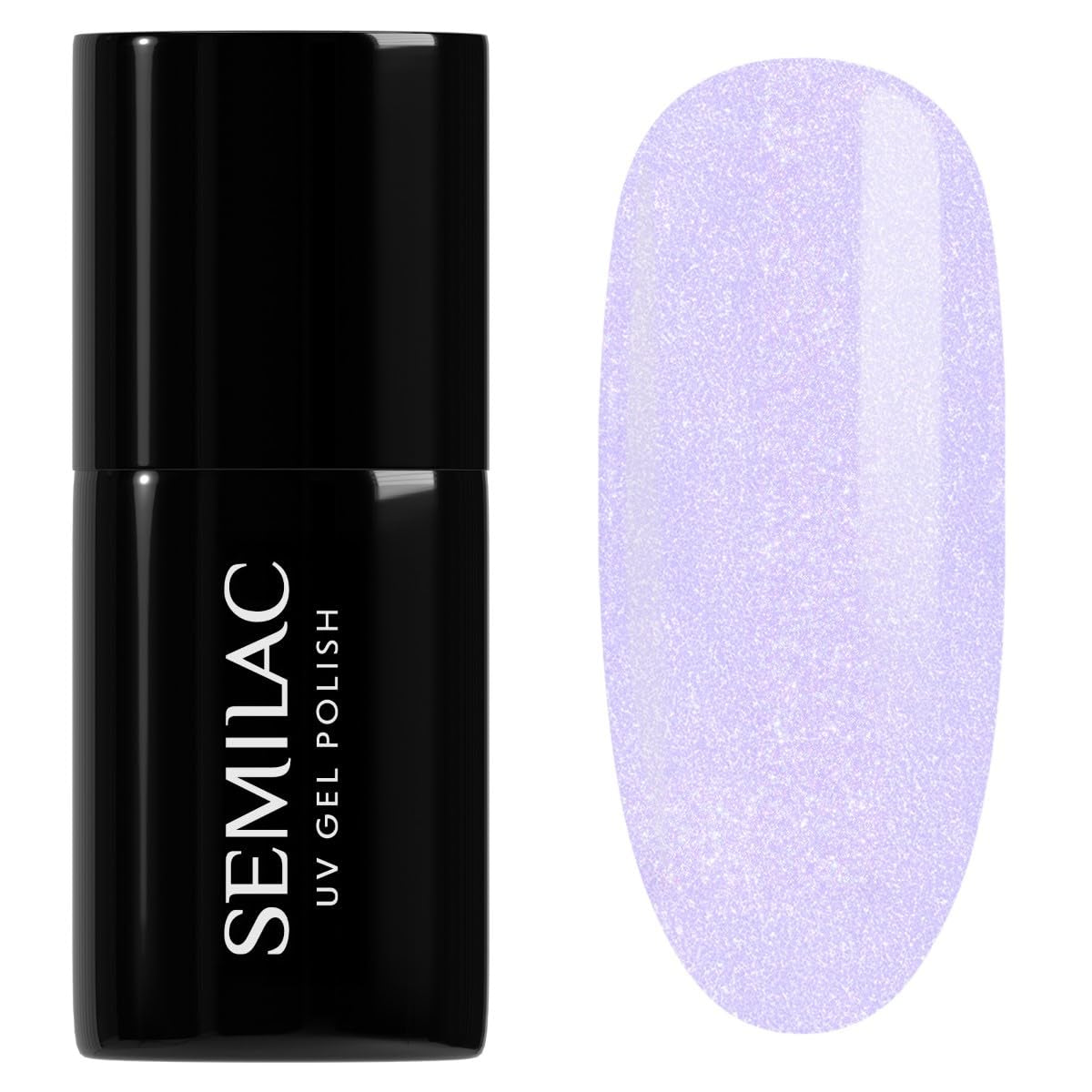 Semilac Oja UV Hybrid 499 Violet Vibes 7 Ml - Particule Glitter Pentru ...